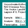 GroundwaterSoftware.com - Sample Labeler: A sample container labeling system