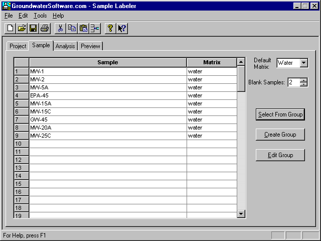 GroundwaterSoftware.com - Sample Labeler: A sample container labeling ...
